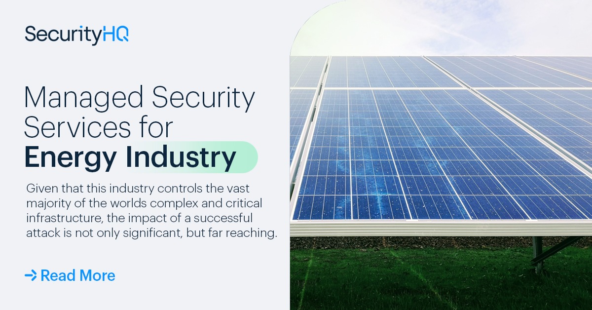 Managed Security Services for Energy Industry | SecurityHQ