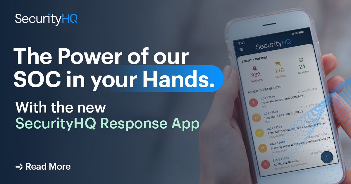 SecurityHQ Release New Mobile App - SecurityHQ
