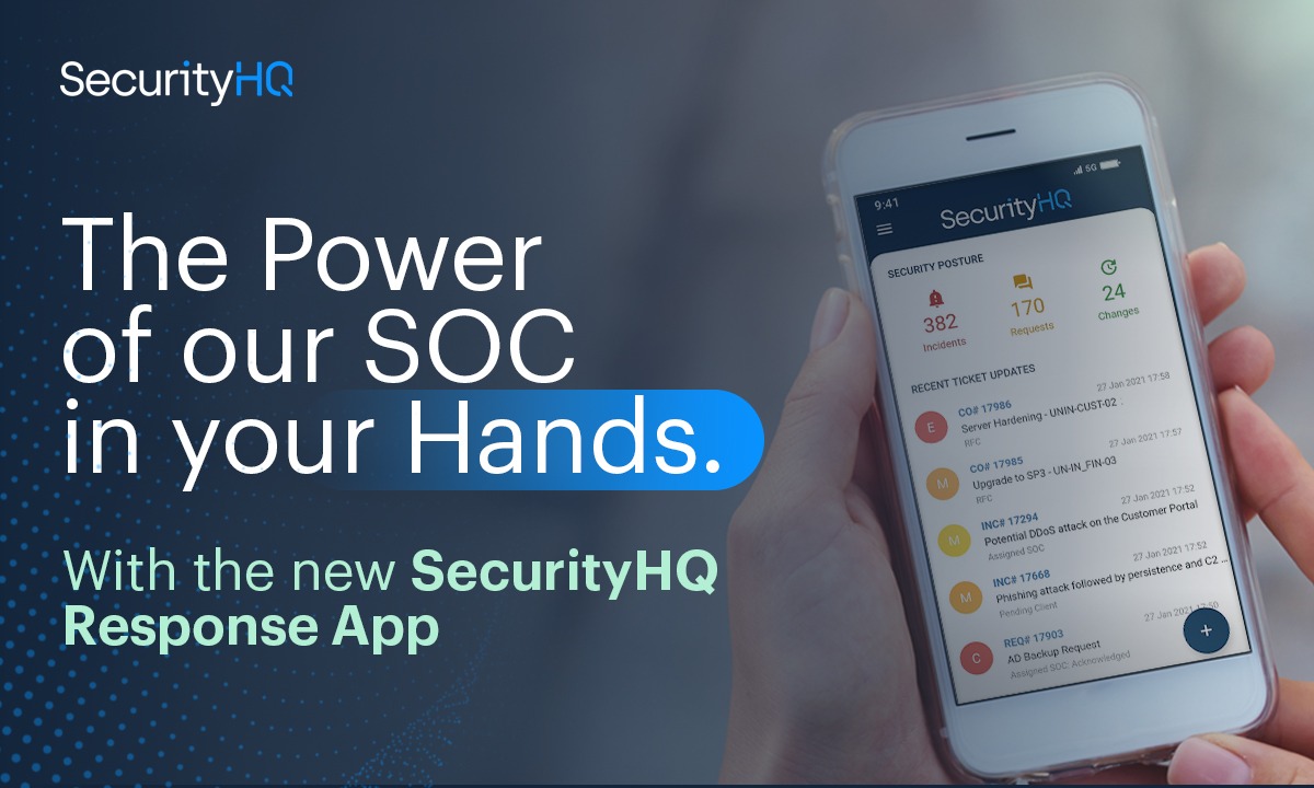 SecurityHQ Response Mobile App | The power of SecurityHQ's SOC in your hands
