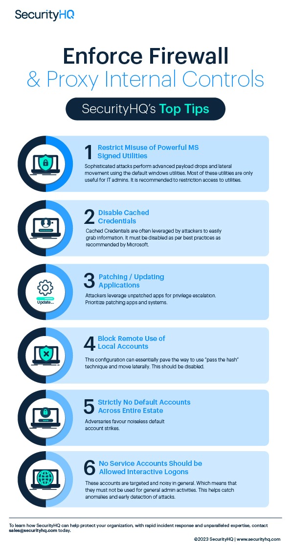 Top 12 Tips to Enforce Firewall & Proxy Internal Controls - SecurityHQ