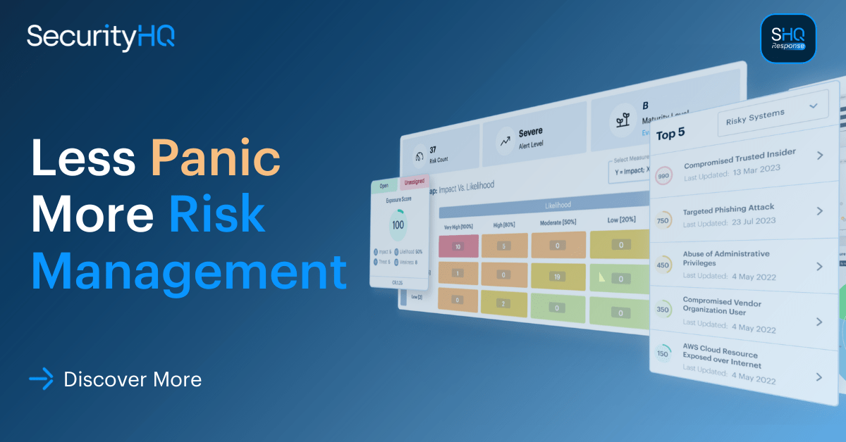 SHQ Response Incident & Risk Management Platform | SecurityHQ